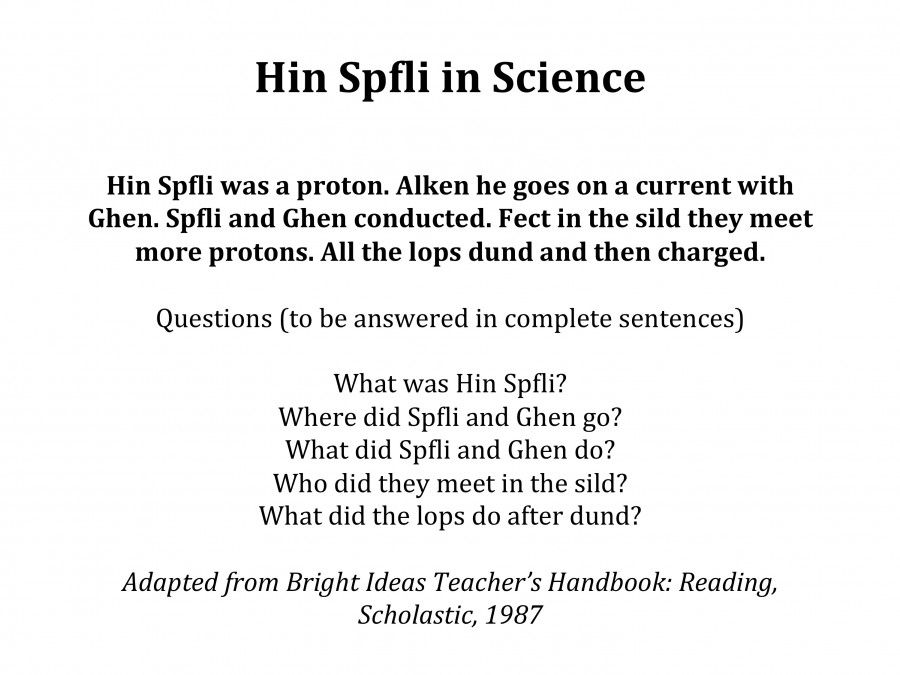 Literacy for science education - the science teacher