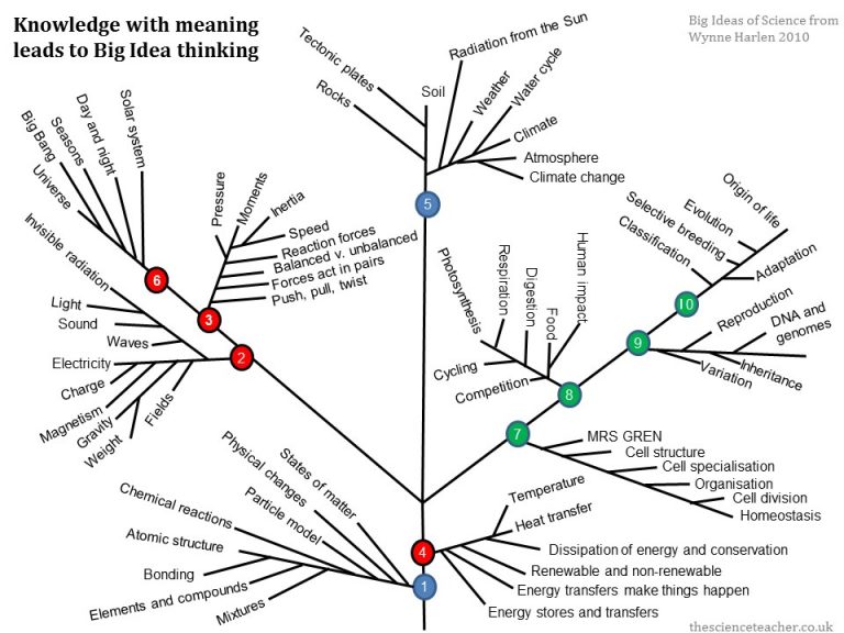Building a curriculum towards big ideas - the science teacher